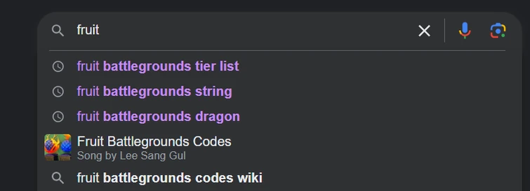 apparently fruit battlegrounds is a song now | Fandom
