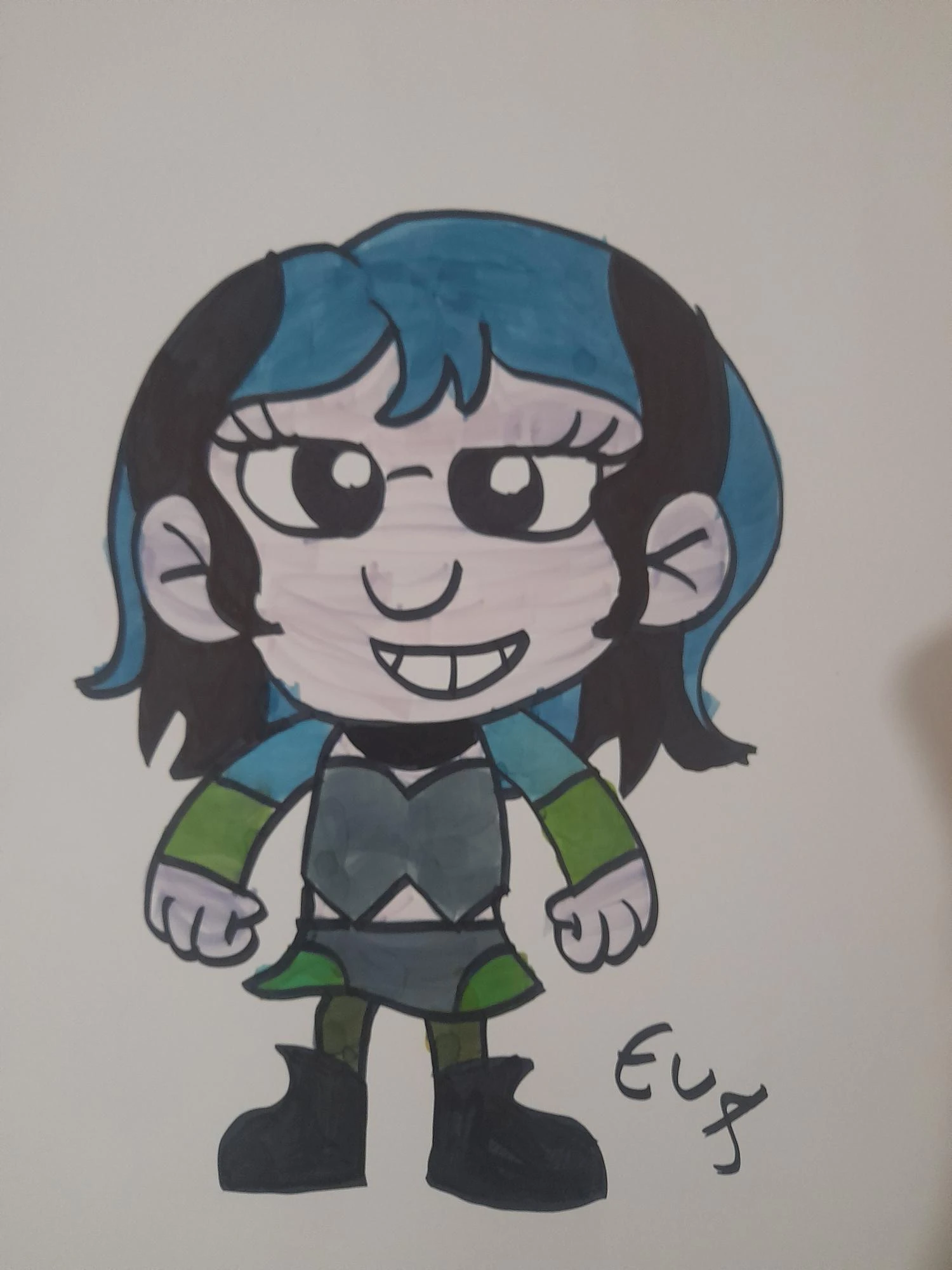 My colored drawing of Gwen | Fandom