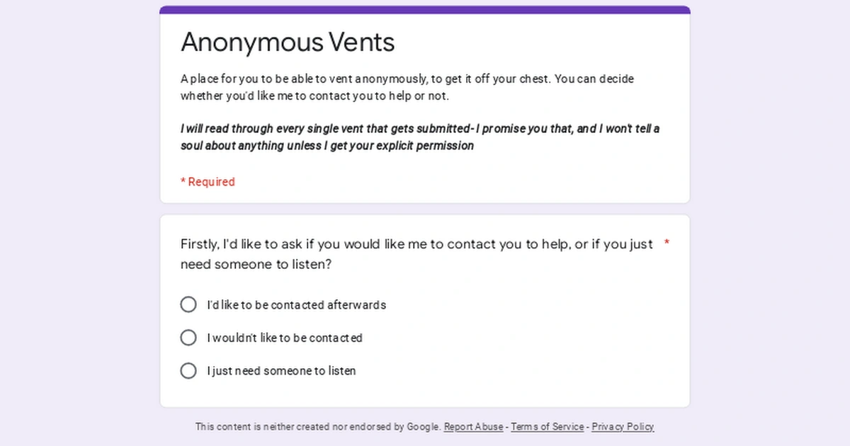 A vent form!! | Fandom