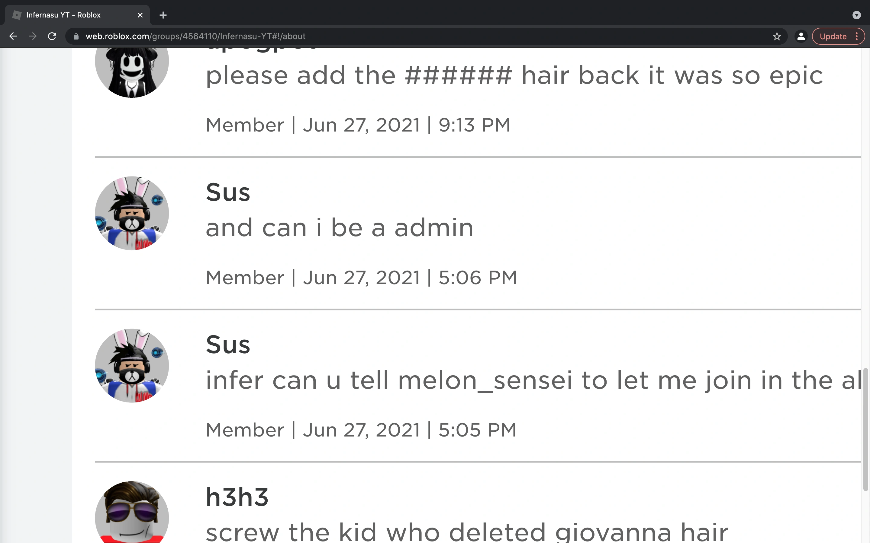 infernasu group wall | Fandom