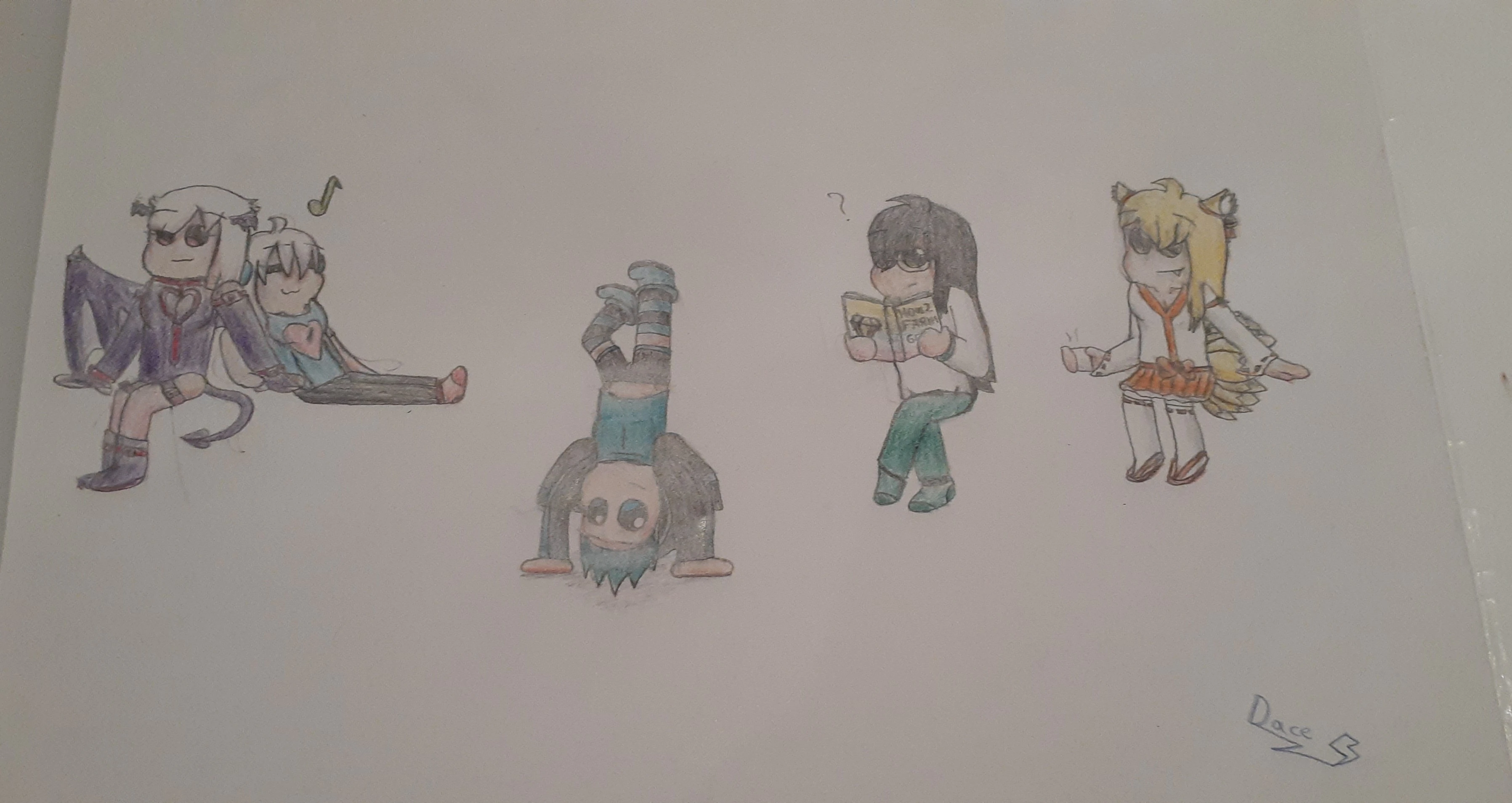 I drew the girls | Fandom