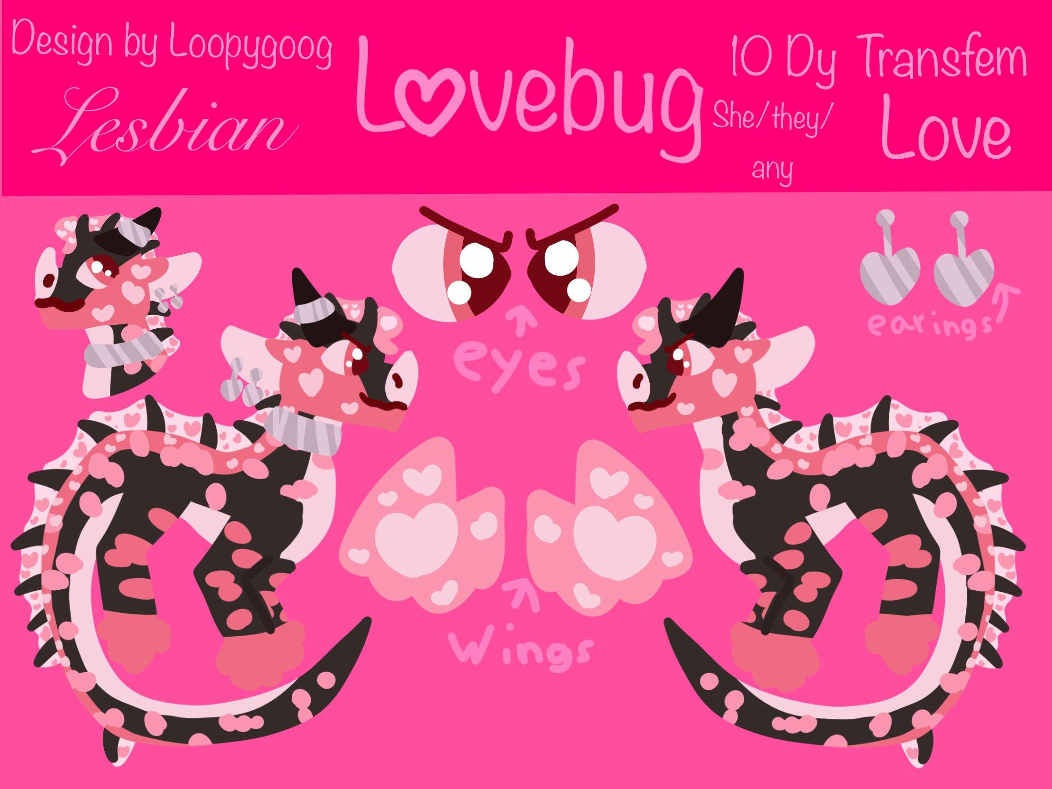 Omgomgomg,,, Lovebug ref sheet | Fandom