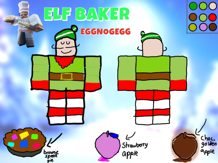 elf baker skin concept 🧝🎄🎅🧑‍🍳 | Fandom