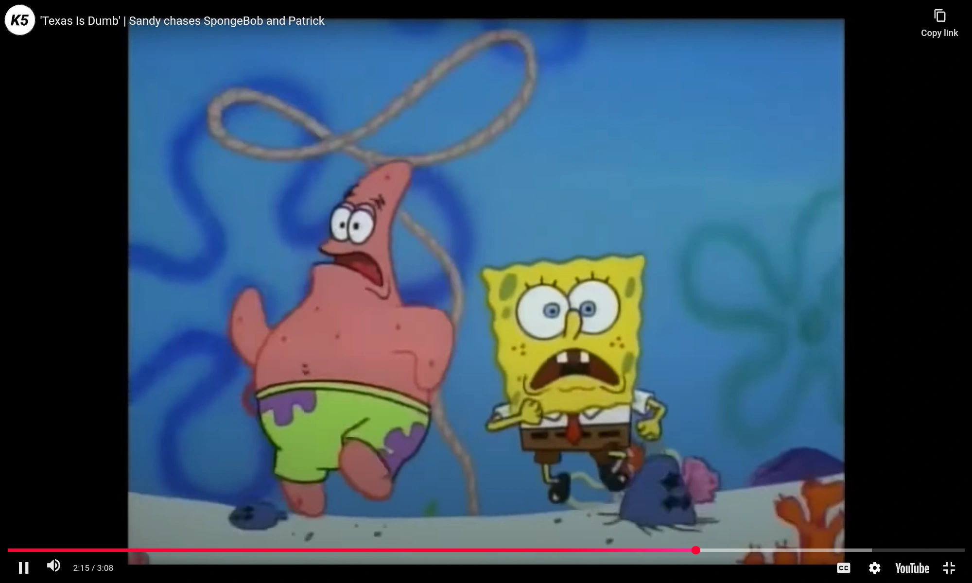 What are spongebob and Patrick running away from (WRONG ANSWERS ONLY ...