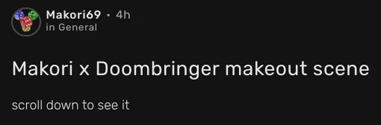 Makori x Doombringer makeout scene | Fandom