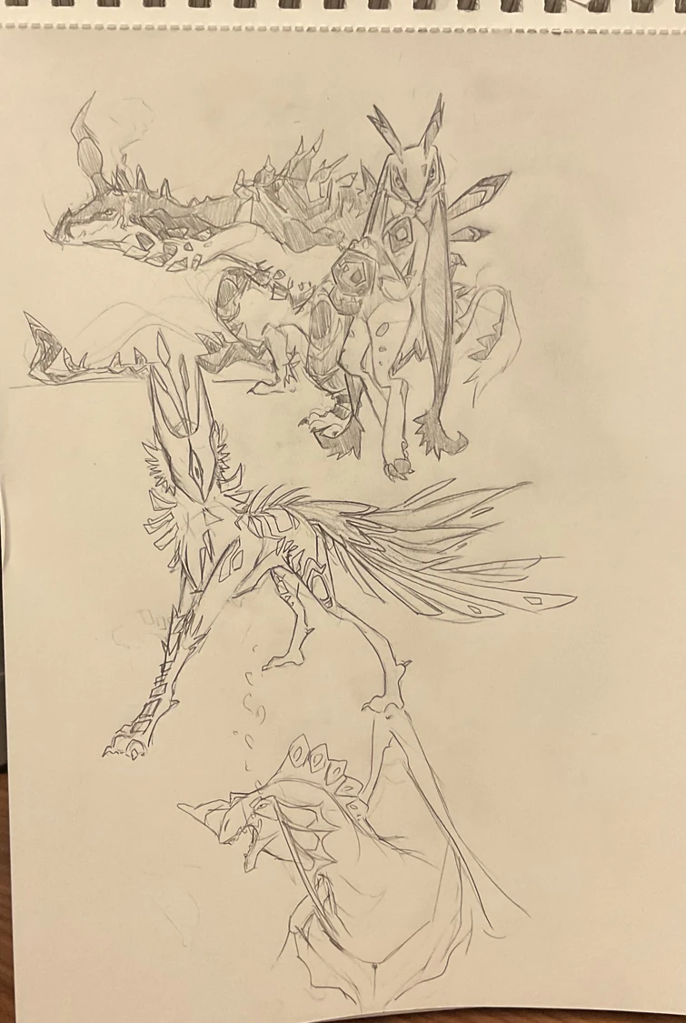 Creature Doodles + 1 finished art piece (taking creature reqs!!) | Fandom