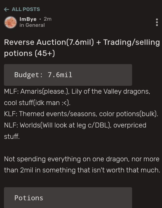Reverse Auction 7.6mil, also LF Amaris/Vulp (Repost) | Fandom