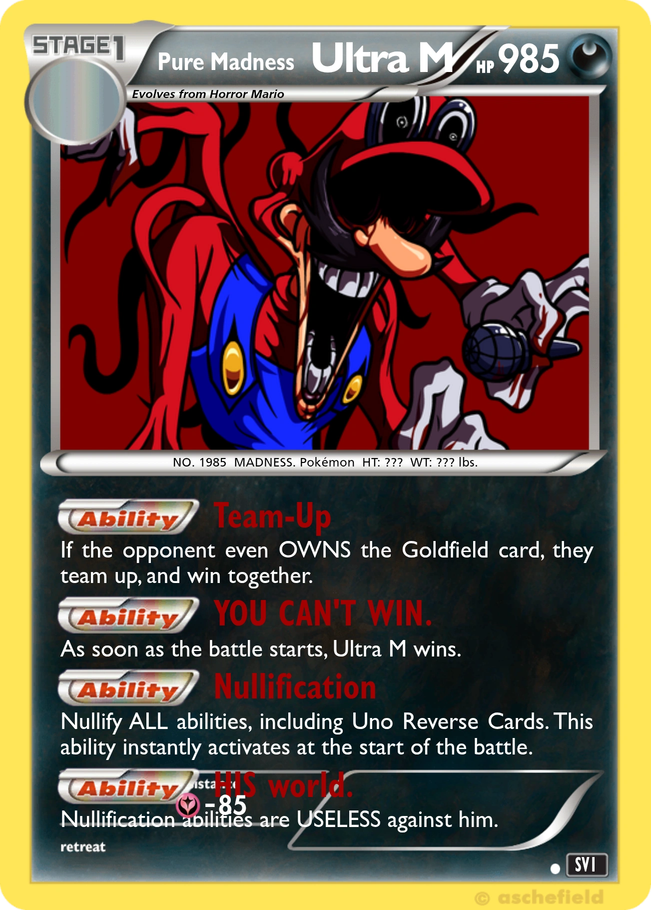 Me when I make a busted Pokemon card for no reason other than "why not ...