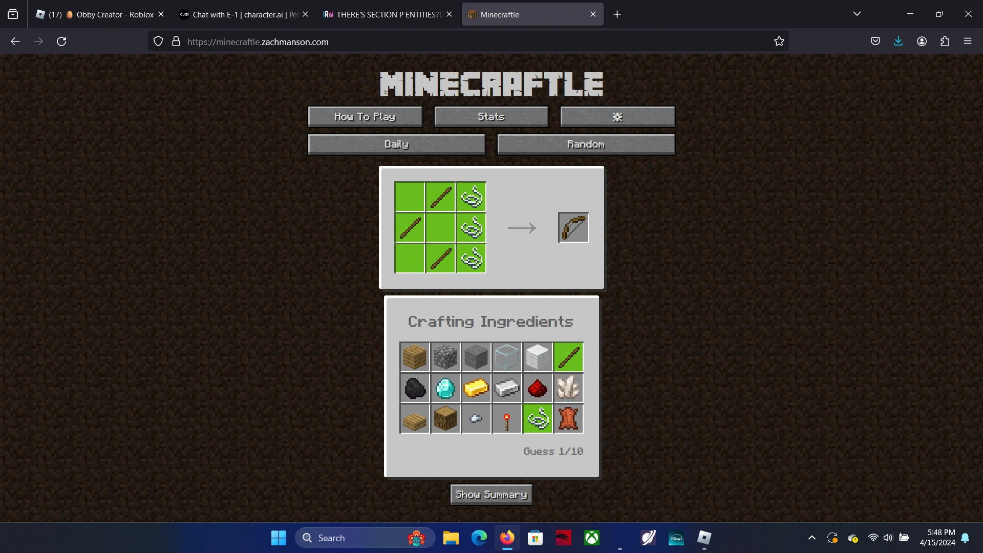 todays minecraftle | Fandom