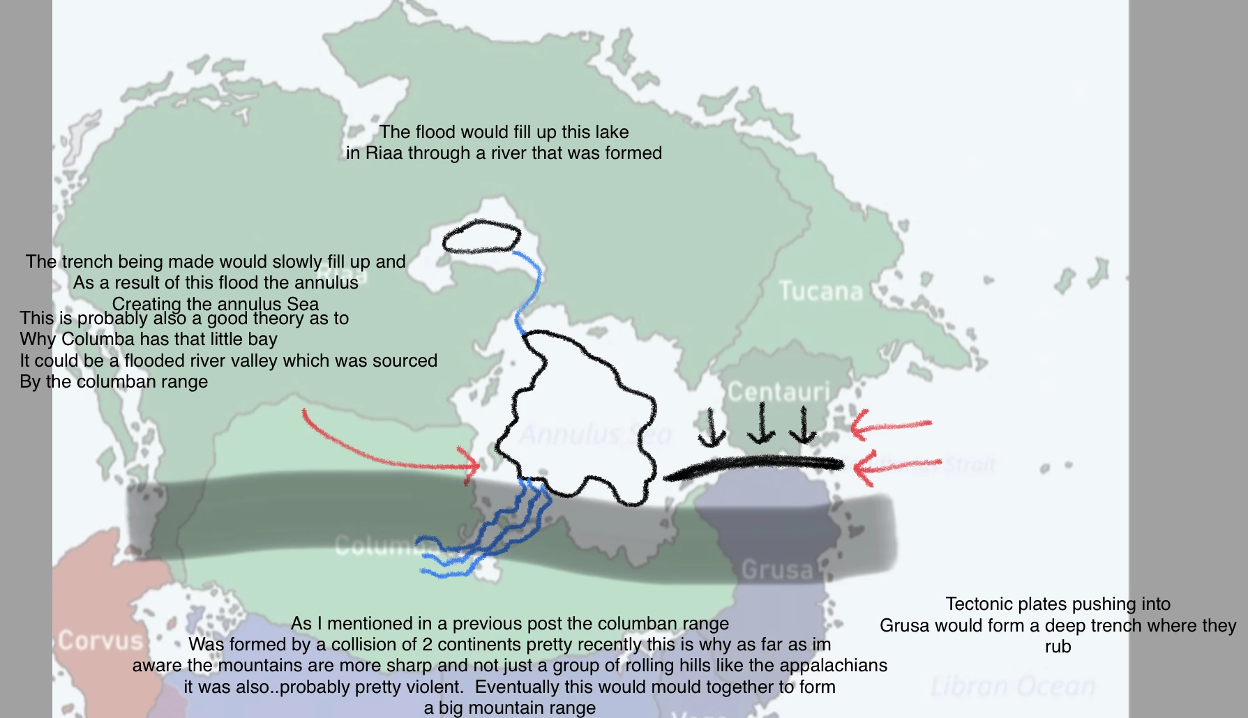 probably some pretty bad and innacurate geography but this is my theory ...