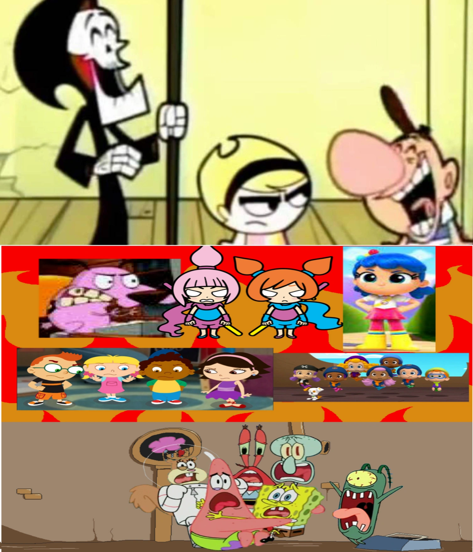 Billy And Grim Laughing At Pizza Tower Channel Got Angry At Spongebob ...