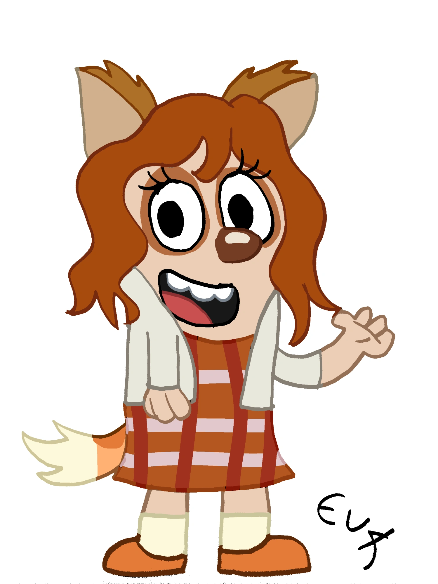 My drawing of a girl cosplaying Bingo (based on an Instagram post I saw ...