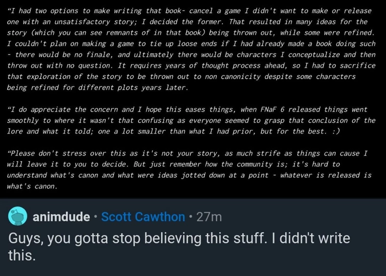 Scott makes a post about The Talbert Files. | Fandom