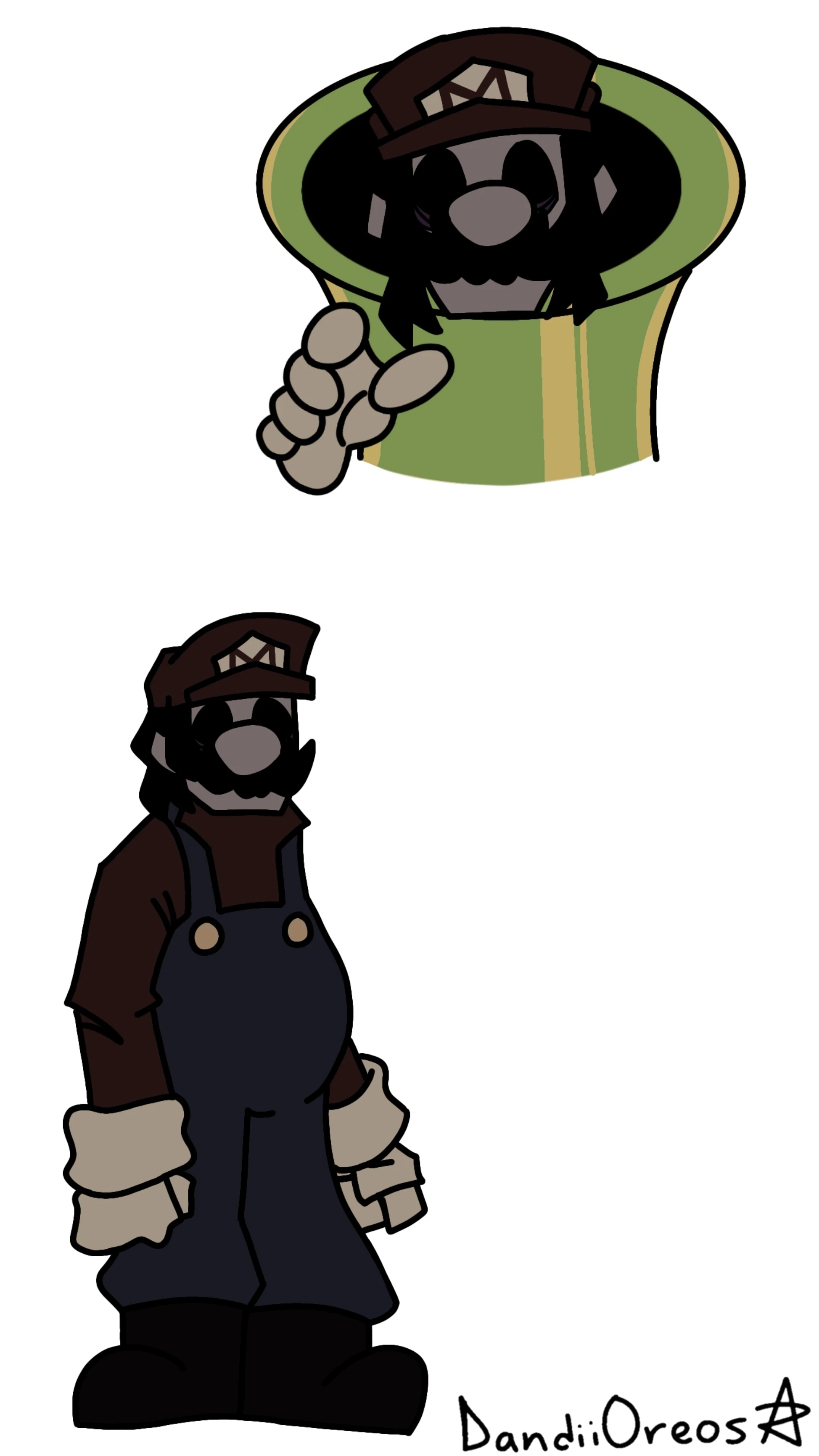 This is not related to anything Sonic but I made a Mario EXE concept ...