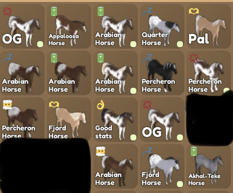 Selling (or trading) lots of horses | Fandom