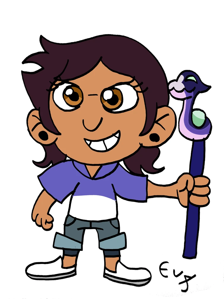 My drawing of Luz with Stringbean staff | Fandom