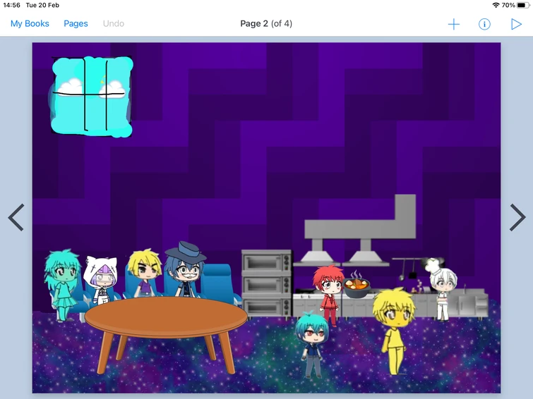 Here’s my artistic house with the characters! Please like and comment ...