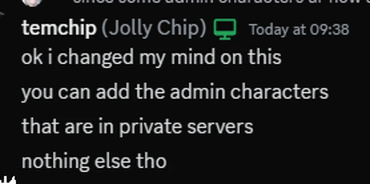 Admin Character Update | Fandom