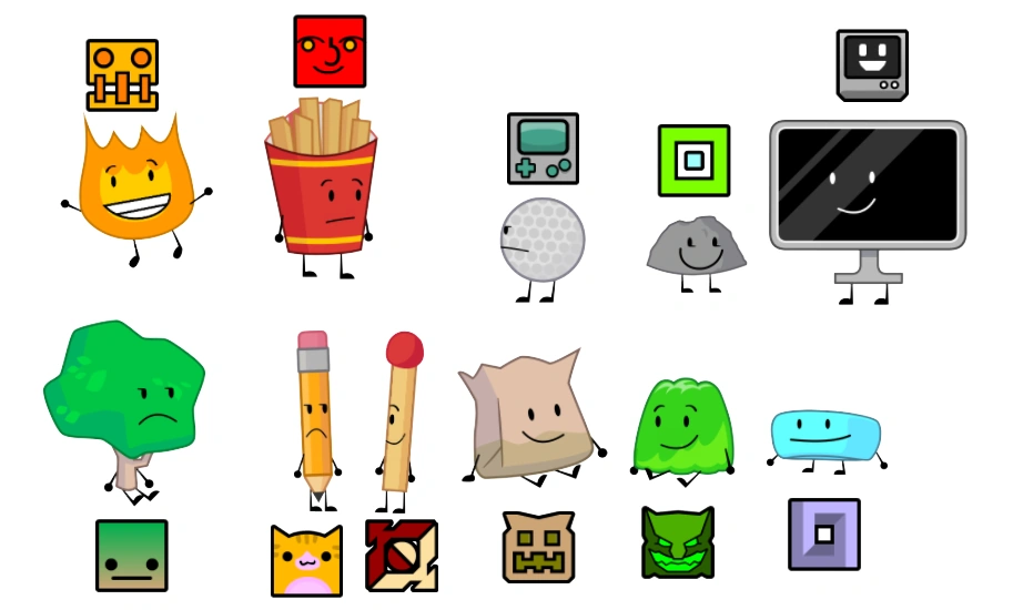 BFDI Characters' Skin/Icon if they play Geometry Dash | Fandom