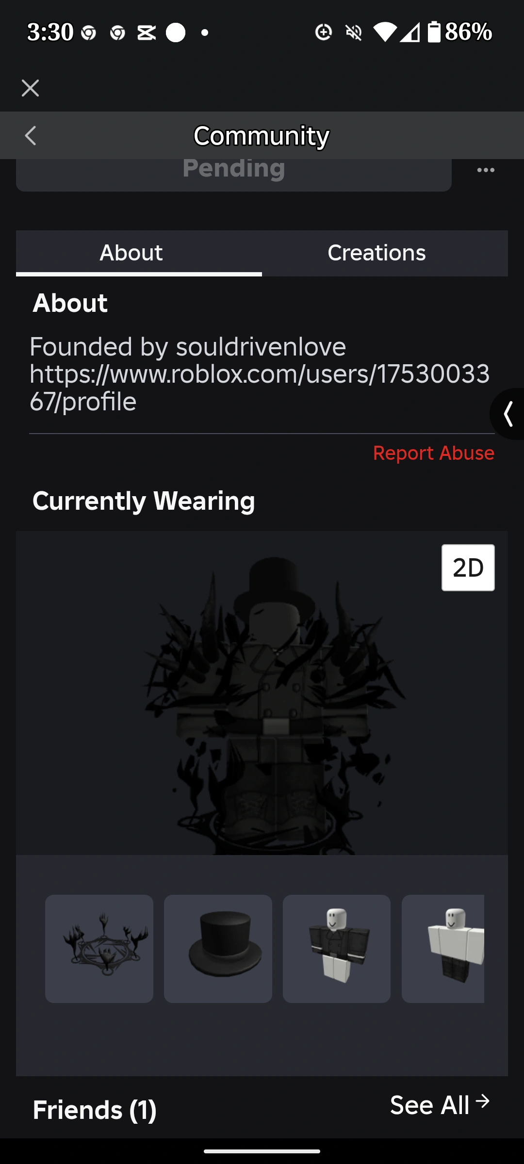 Some stuff I noticed about the spectre Roblox account | Fandom