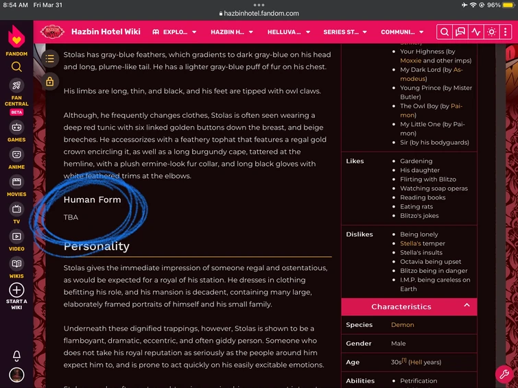 Stolas’s human form | Fandom