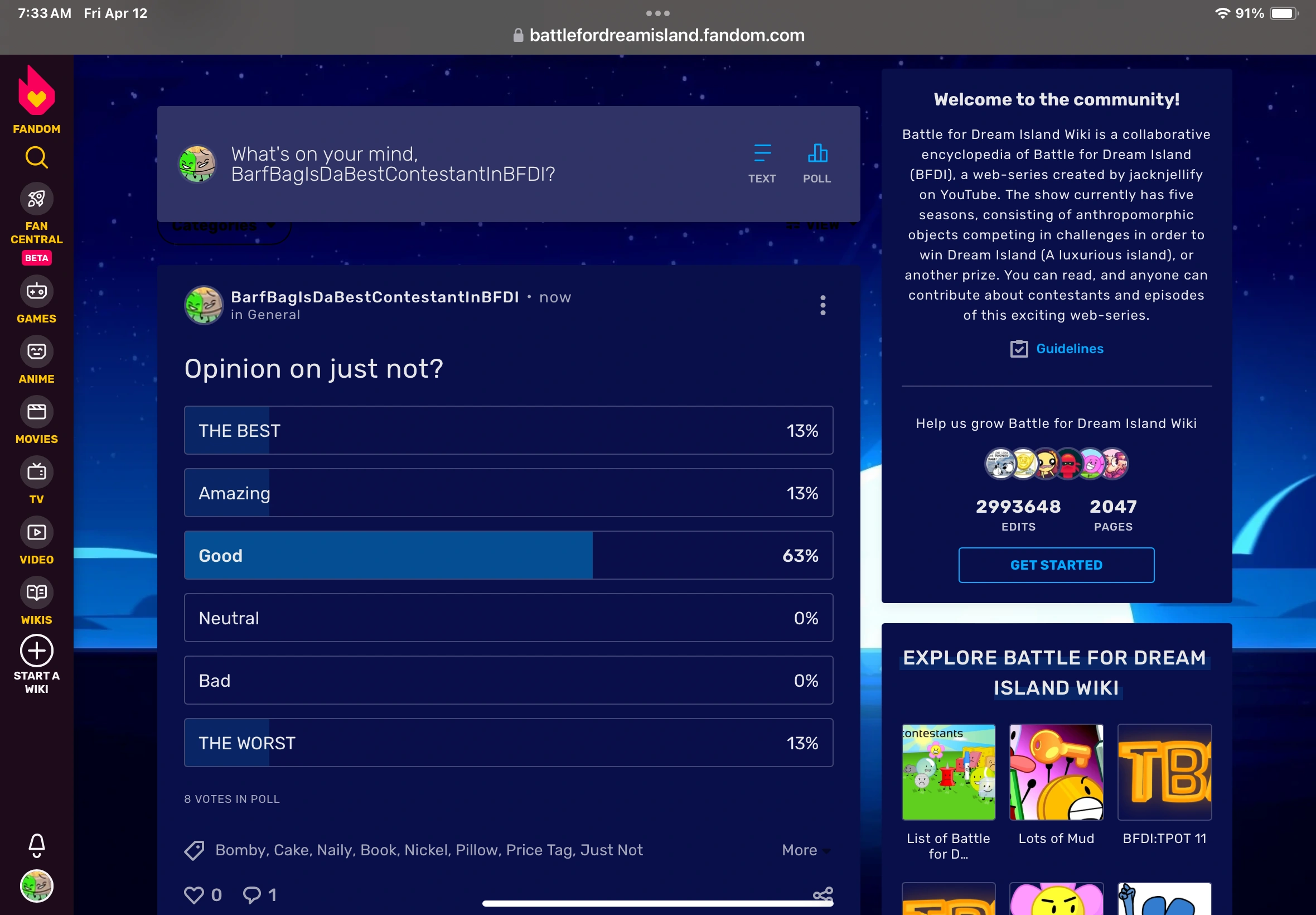 Bfdi wiki discussions archive | Fandom