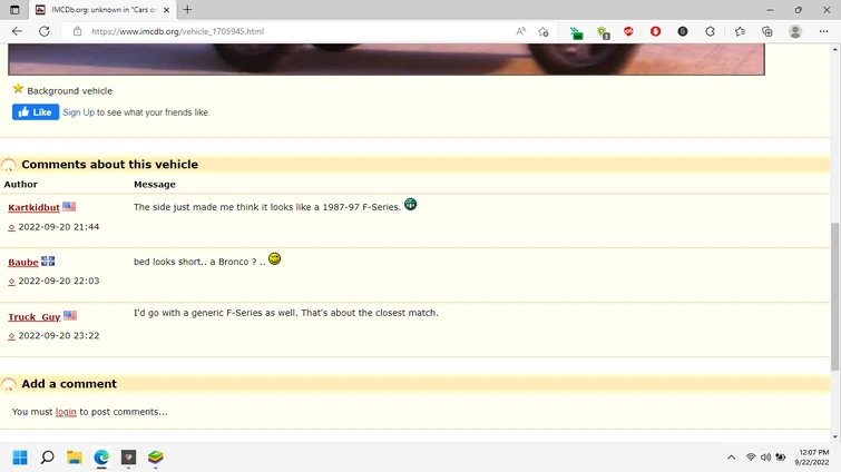 I'm unfortunately blocked on IMCDB without no account anymore, so now ...