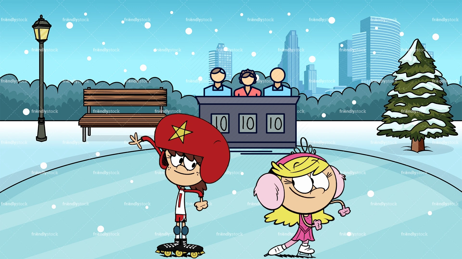 lynn and lola in a ice skate competition | Fandom