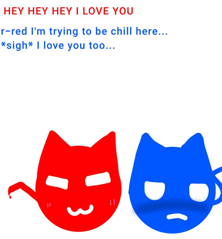 Red x blue fanart | Fandom