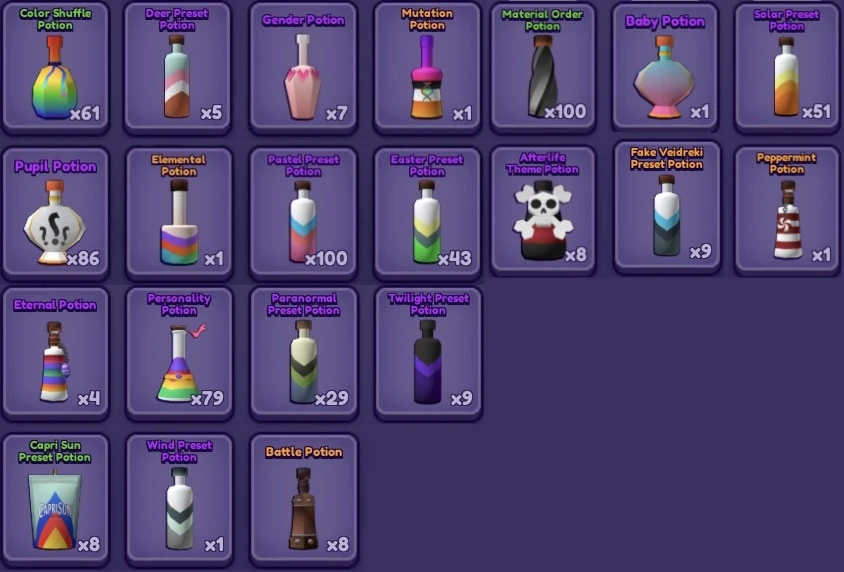 LF P/S/T color pots or coins | Fandom