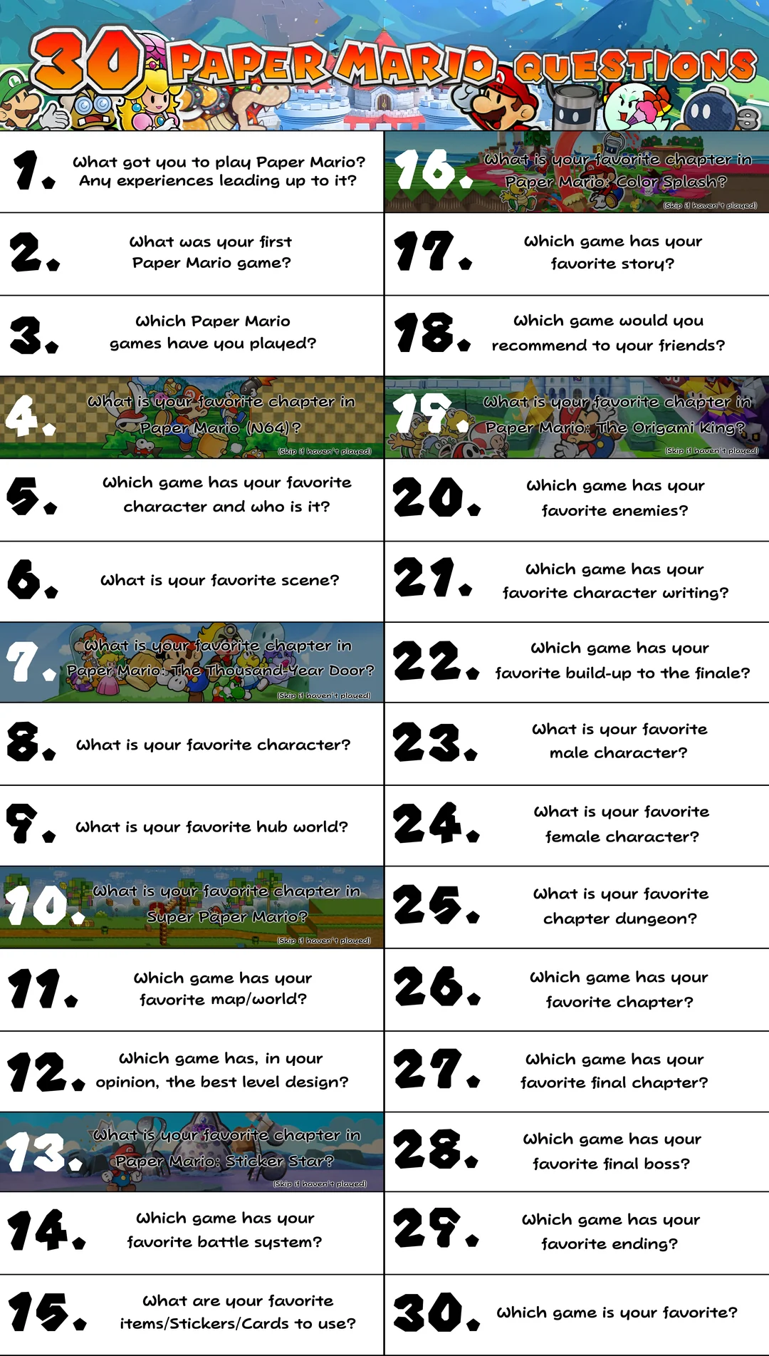 Paper Mario Questions! | Fandom