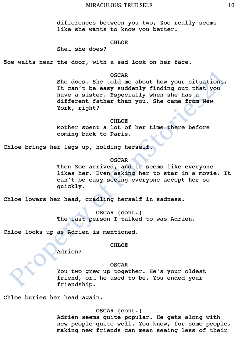 Miraculous: True Self Fan Script Part 1 | Fandom