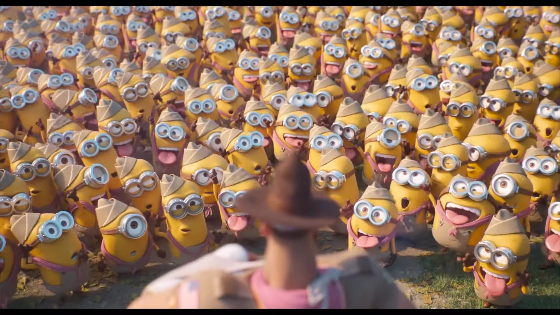 the minions do the same thing at the end of minion scouts | Fandom