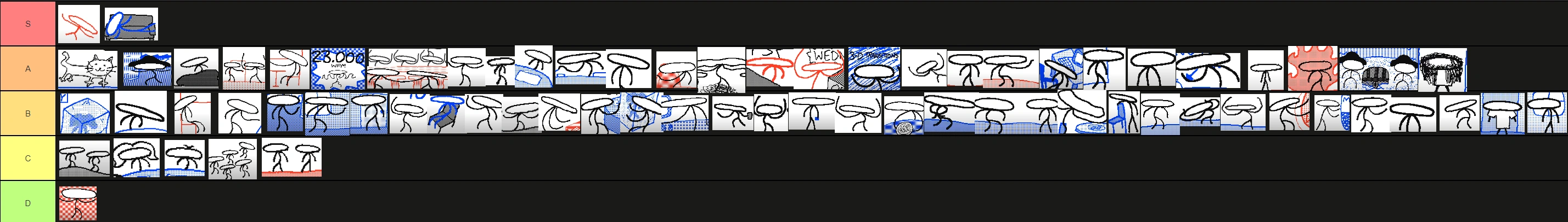 raxdflipnote tier list volumes 9 and 8 as of No Nonsense November (rip ...