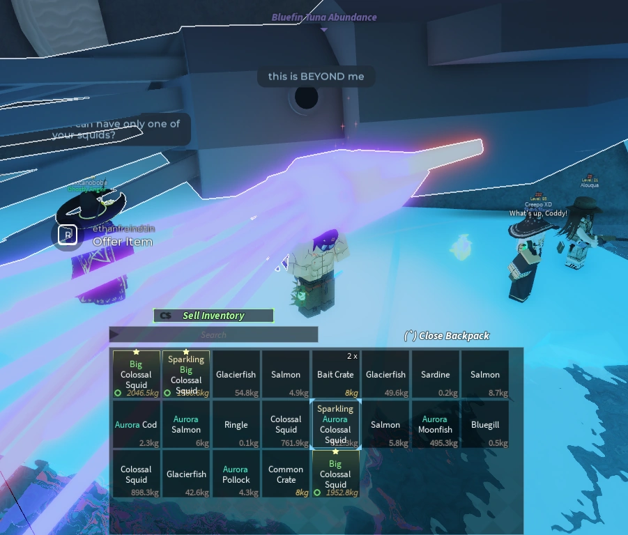 idk i was just fishing in the snowcap cave | Fandom