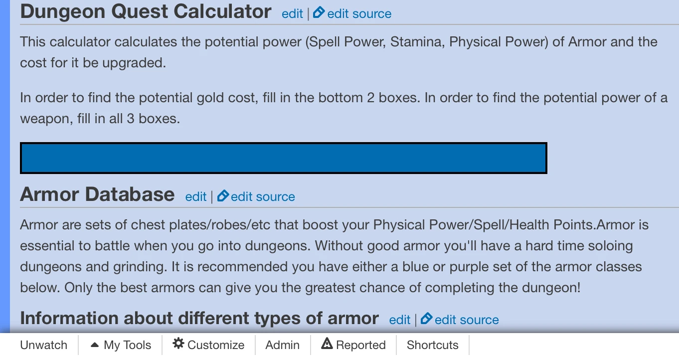 Where is the armor calculator cuz I need find out gold | Fandom