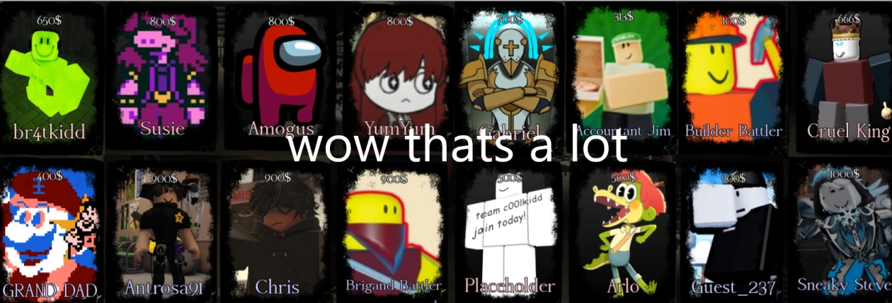 a bunch of skins added to freaksaken | Fandom