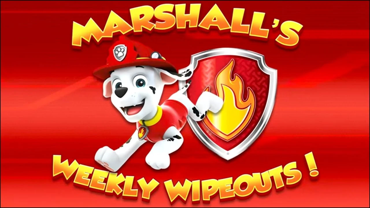 marshall's weekly wipeouts with other pups | Fandom