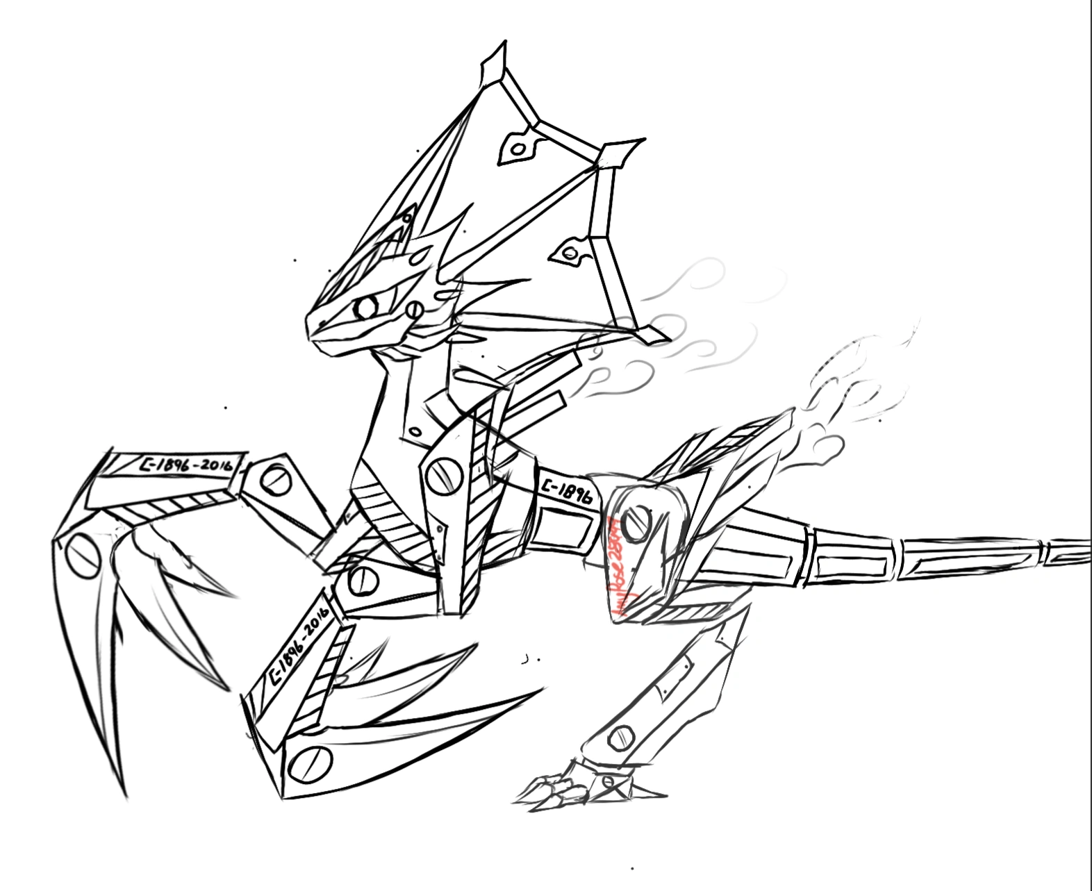 Neroxide mecha concept sketch! Wip | Fandom