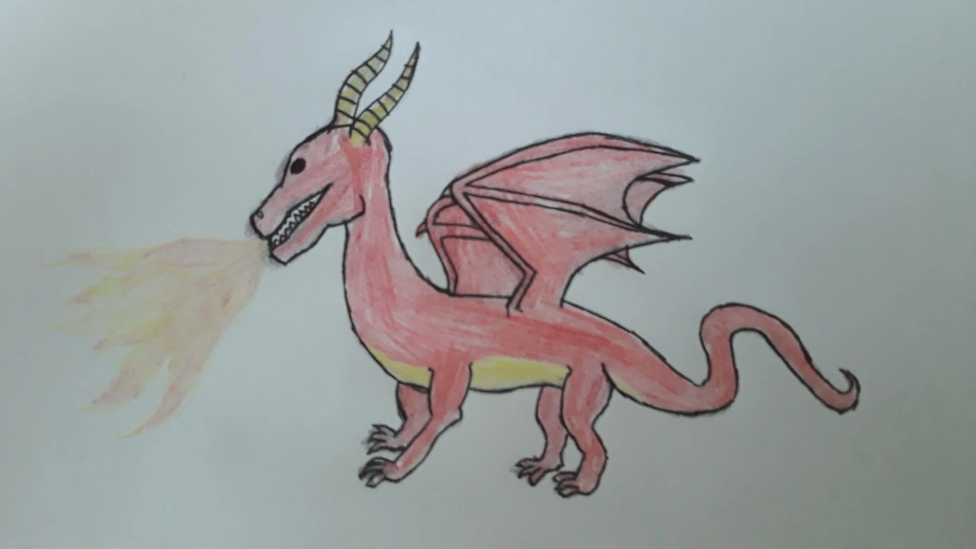 This dragon is called Inferno which I drew (I did draw it for anyone ...