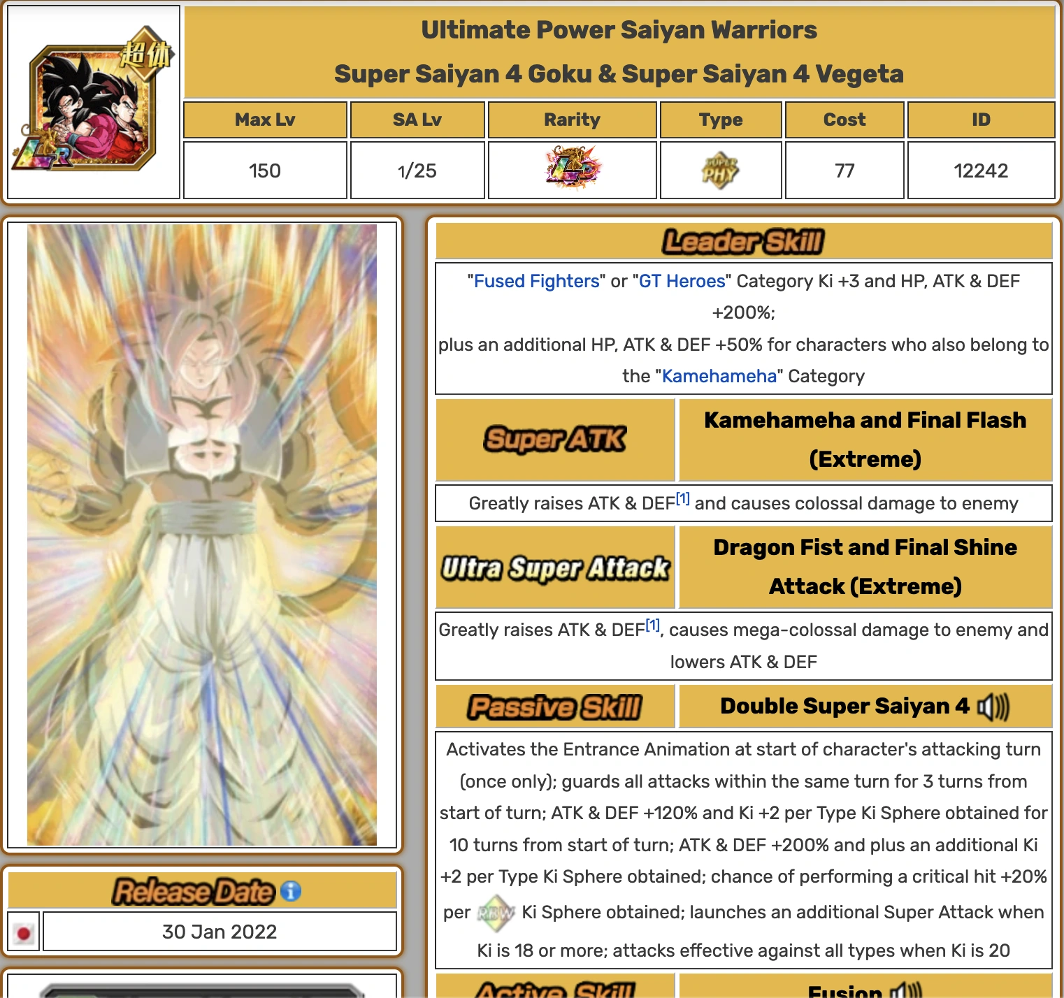 Ultimate Power Saiyan Warriors - SSJ4 Goku & SSJ4 Vegeta/SSJ4 Gogeta ...