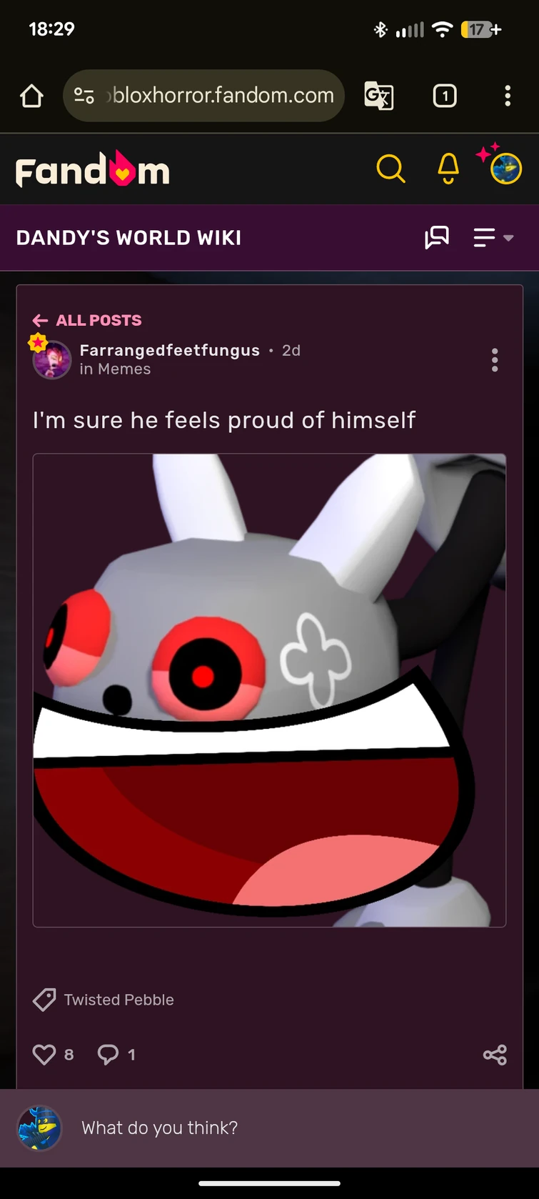 The doggo was proud until now. | Fandom