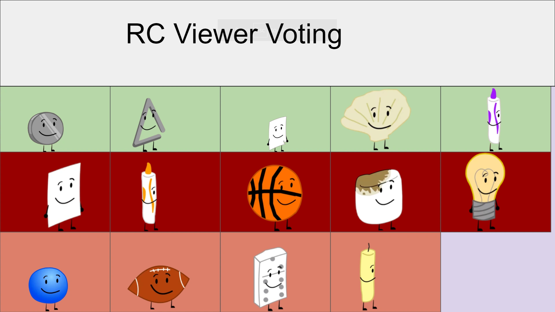 BFDI 12 RCs viewer voting 2 (vote to eliminate) | Fandom