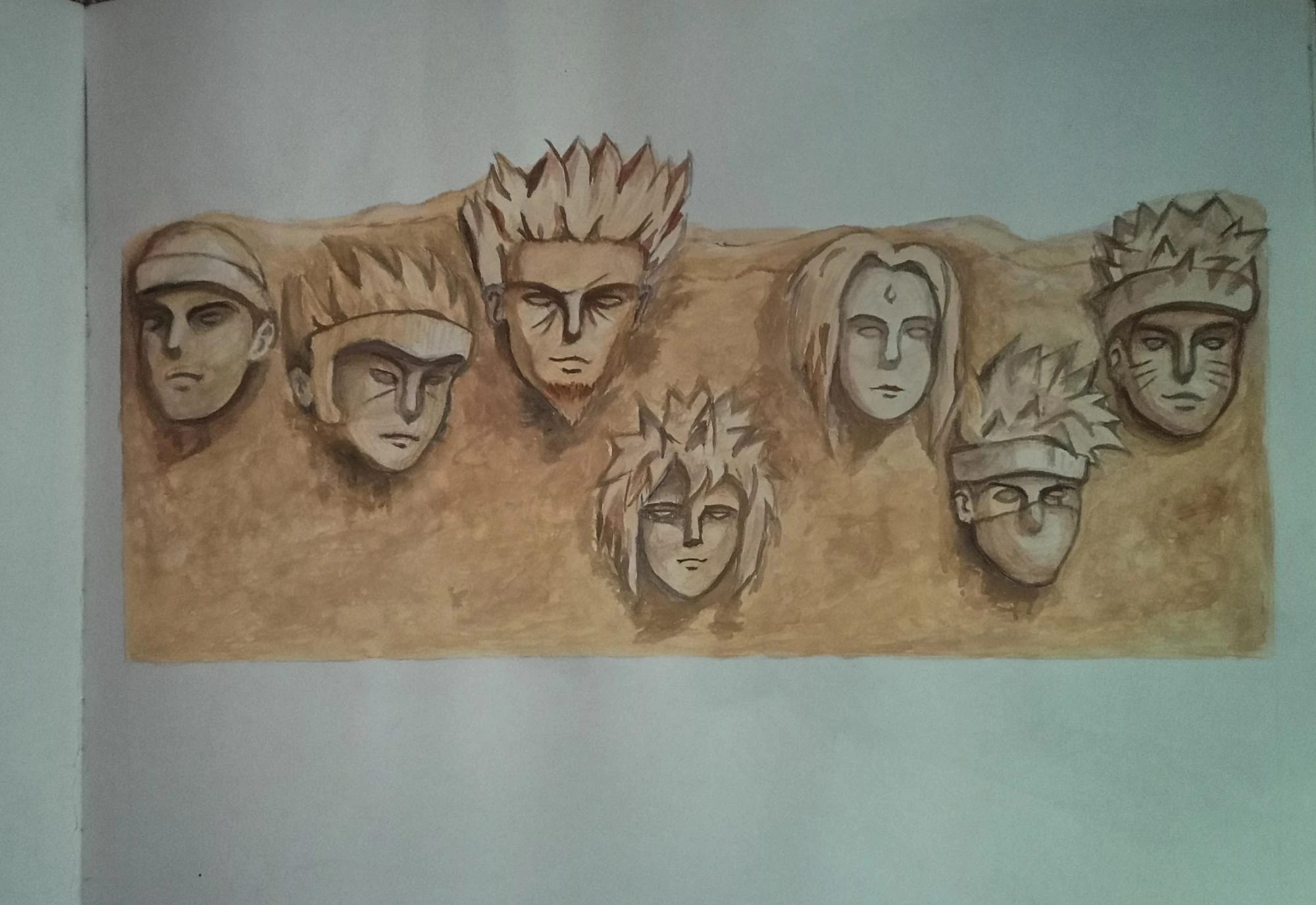 Hokage Mountain Painting | Fandom
