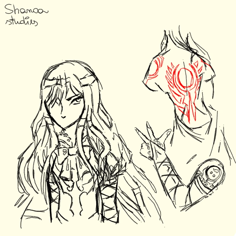 i've been starving yall of drawings so there | Fandom