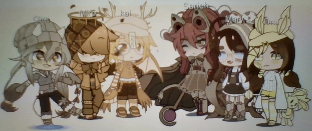 Some gacha characters I made today and yesterday | Fandom