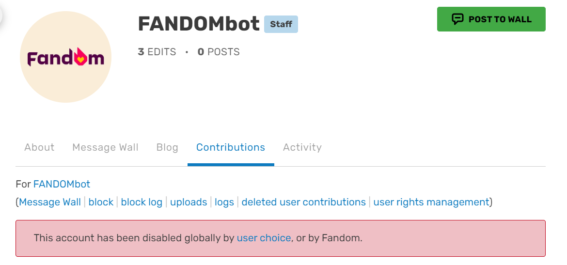 Why blocked/disabled? || Answered | Fandom