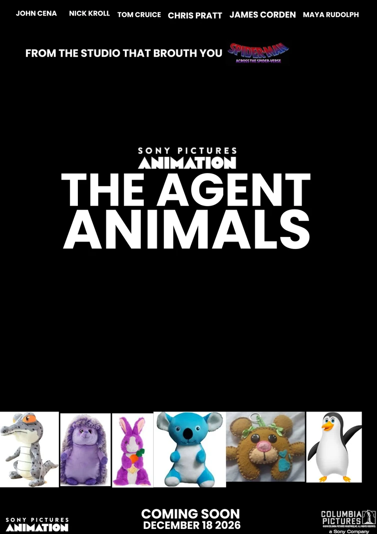 The Agent Animals (2026) Columbia Pictures Sony Pictures Animation | Fandom