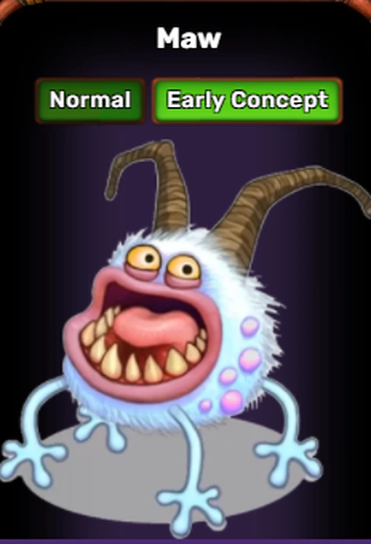 you think the epic maw is a remastered version of the early concept or ...