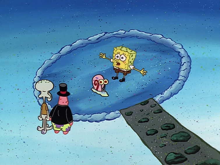 I like how Patrick noticed that SpongeBob’s house was gone, after ...